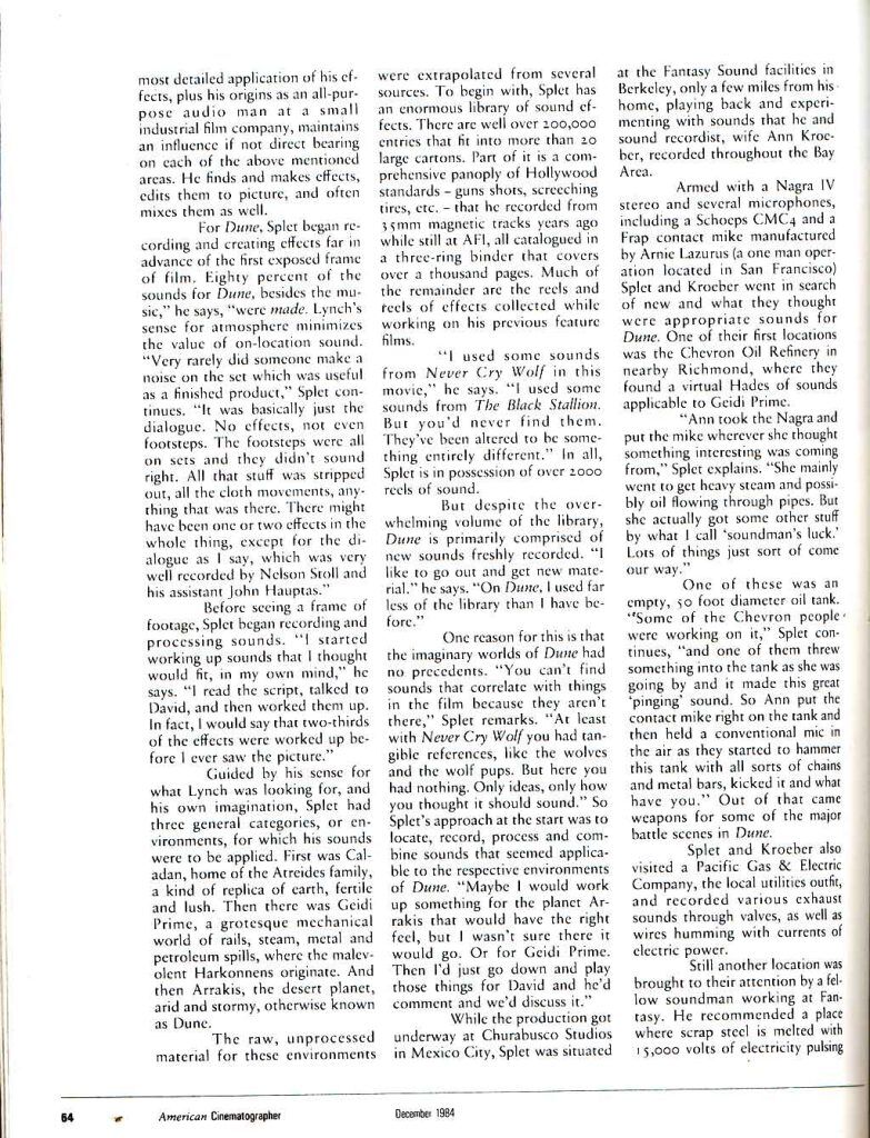 The brilliant work of Alan Splet and Ann Krober (RIP) – HISSandaROAR